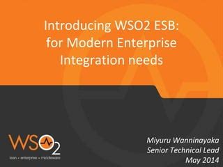 Introduction To WSO2 ESB PPT
