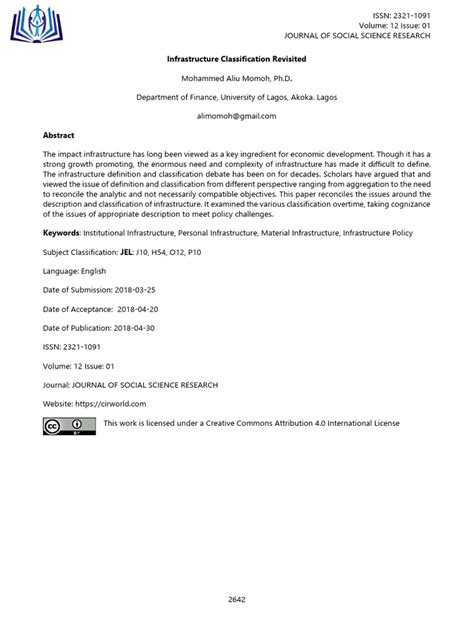 Infrastructure Classification Revisited Pdf Infrastructure