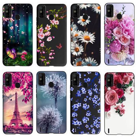 Tecno Spark 6 Go Tecno Ke5 Casing Soft Tpu Black Phone Case Cover For