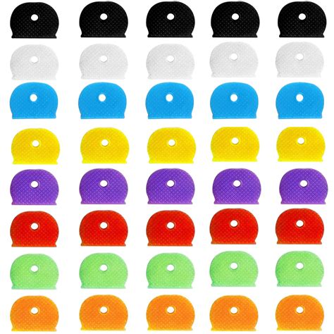 Buy 40pcs Key Covers Caps Key Identifiers Tag Covers Set Flexible Key