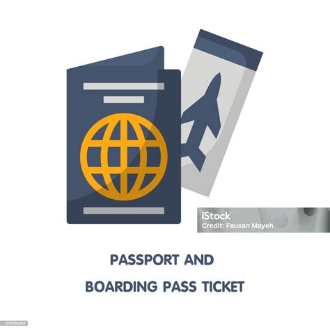 Conception Dicône Dicône De Billet De Passeport Et De Carte