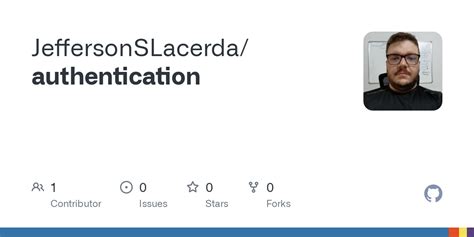 GitHub JeffersonSLacerda Authentication