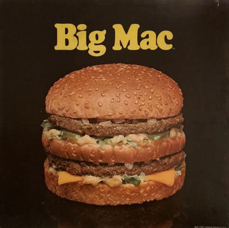 Mcdonalds Translite Sign Big Mac Burger 22 Square 1975 Vintage