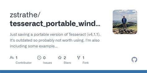 Github Zstrathetesseractportablewindows Just Saving A Portable
