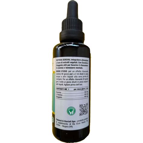 Nutriva Sereval Gocce 50 Ml Escolzia Giuggiolo E Teanina