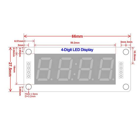 Tm1637 4 Digit Led Display Saat Modülü Kırmızı Modüller Motorobit