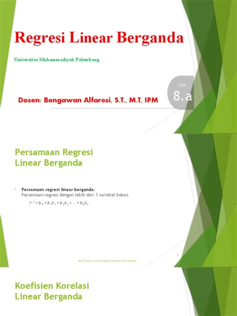 Materi 8a Regresi Linear Berganda Pdf