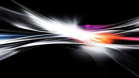 Abstract Light Waves Create A Dynamic And Futuristic Visual Effect On A