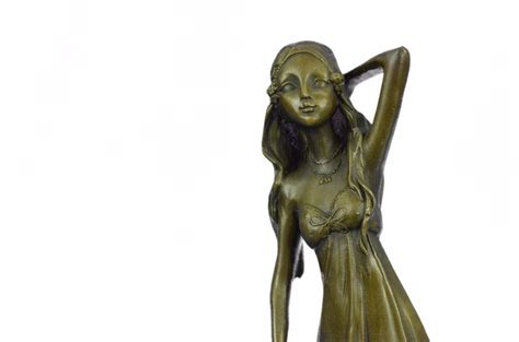 Signed Original Mavchi Jewelry Dish Bronze Sculpture Home Bathroom Dec