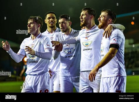 John Mcatee Of Barnsley Celebrates His Goal To Make It 1 2 During The
