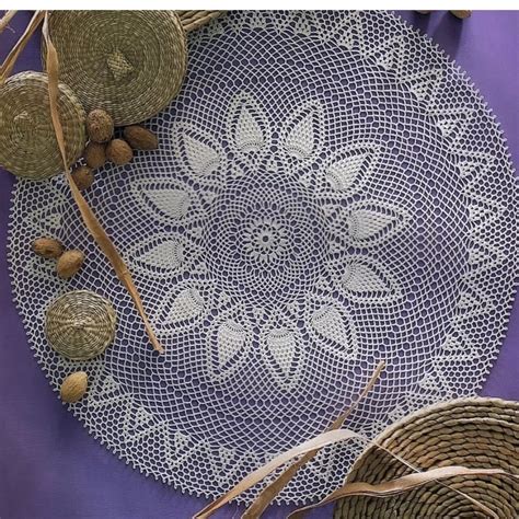 ‎دستسازه های باران‎ ‎رومیزی زیبا همراه با نقشه ️ ️ 🌼مناسب با نخهای