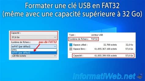Formater Une Cl Usb En Fat M Me Avec Une Capacit Sup Rieure