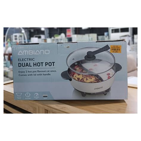 Ambiano Electric Dual Hot Pot Wun Mfhp Hmr Shop N Bid