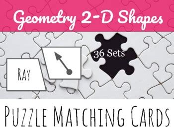 MATH CENTER D Shape Geometry Matching Puzzles By Savannah Brown