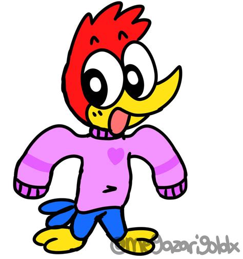 Woody Woodpecker Wearing A Sweater Ww Request By Megazarigoldx On