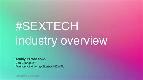 Sextech Industry Overview Ppt