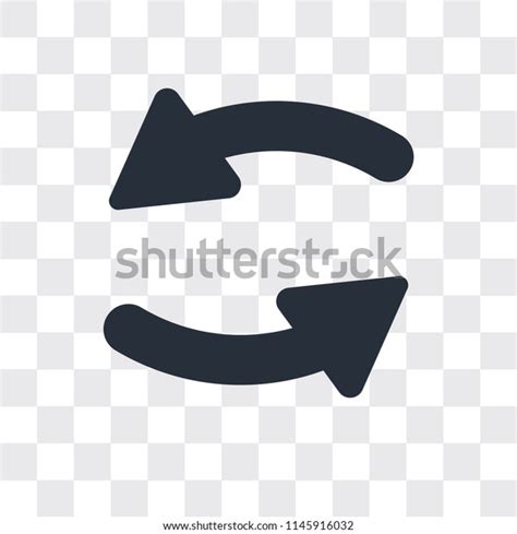 Refresh Vector Icon Isolated On Transparent 스톡 벡터 로열티 프리 1145916032