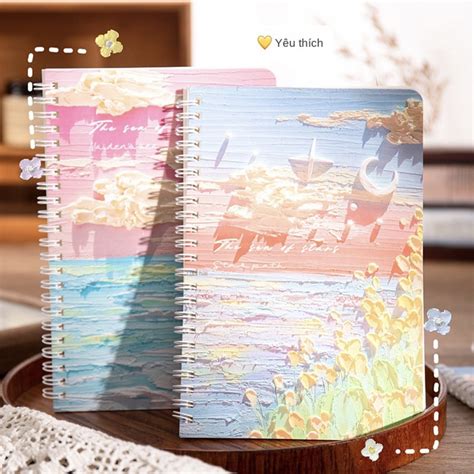 Sổ Tay Họa Tiết Vẽ Tranh Sơn Dầu Sổ Tay Khổ A5 Sáng Tạo Shopee