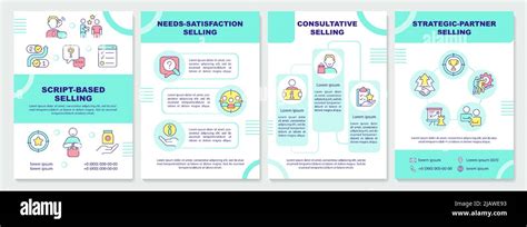 Selling Strategies Mint Brochure Template Stock Vector Image And Art Alamy