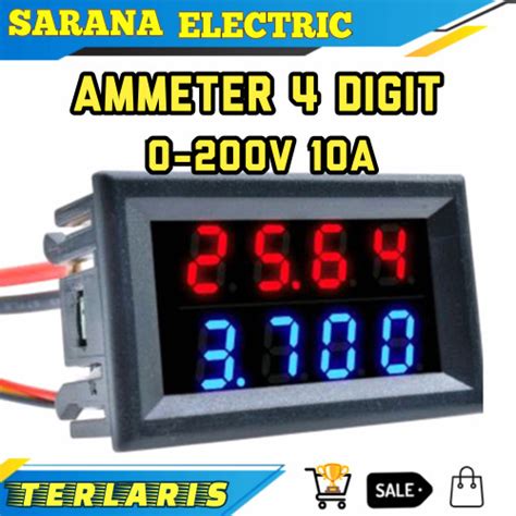 Jual BIT DUAL VOLTMETER AMMETER V DIGITAL VOLT AMPERMETER A DIGIT Kab Bogor SARANA