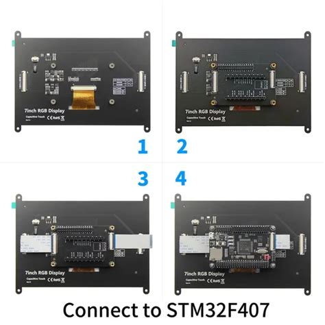 MCU Parallel Port SSD1963 Adapter 7 0 Inch 800X480 Stm32 Esp32 Driver Board Capacitive Touch LCD