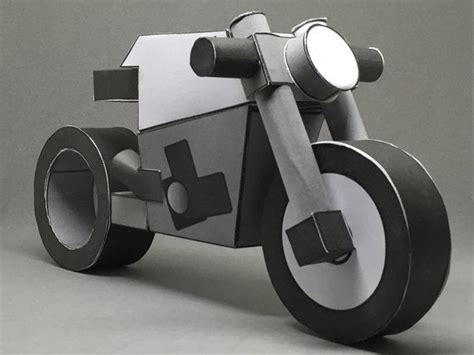 Paperbike M3 Pdf Papercraft Model Kit Etsy Paper Crafts Model Kit