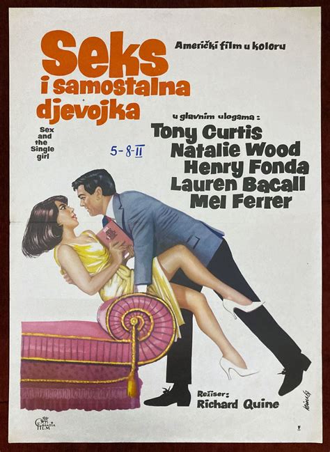 1964 Original Movie Poster Sex And Single Girl Henry Fonda Lauren Bacall