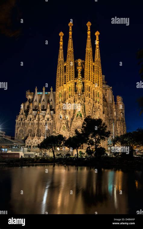 Sagrada Familia At Night