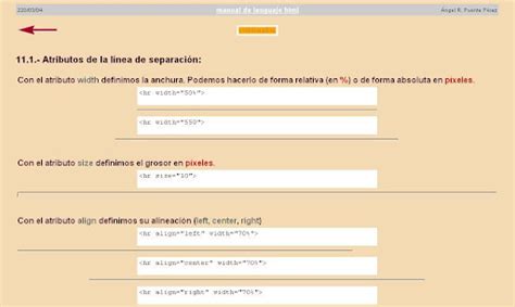 Blogantrega Línea de separación en html