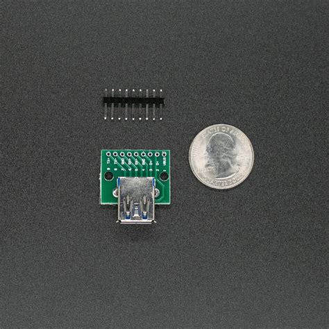 Usb 3 0 Breakout Board With A Female Connector Type A 9 Pin Piveral