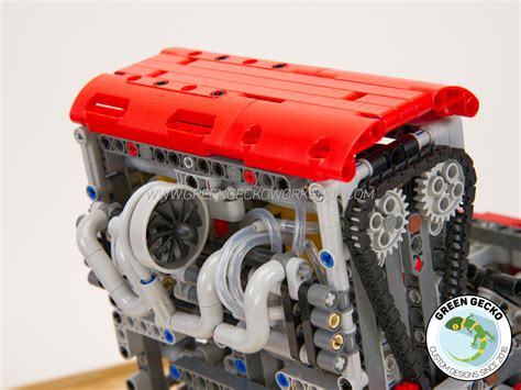 Complete Kit Mk4 V8 Twin Turbo Lego Pneumatic Engine Switchless 20 Green Gecko Workshop