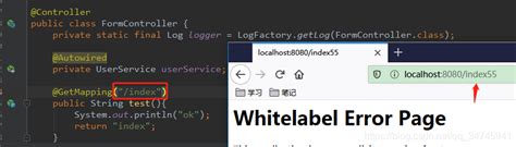 Whitelabel Error Page 解决办法whitelabelerrorpage鱼丸丶粗面的博客 Csdn博客