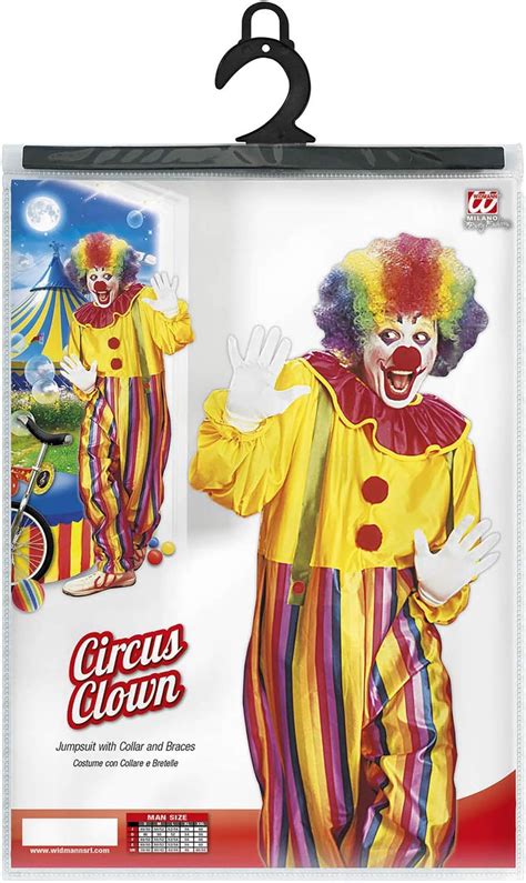 Mens Circus Clown Costume Large Uk 4244″ For Circus Fancy Dress Toptoy
