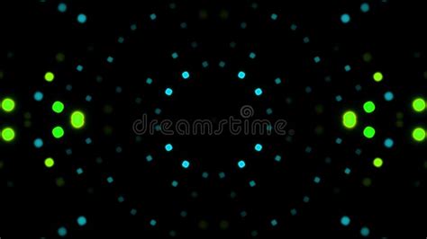Hi Tech Animated Background Digital Neon Lights Stock Footage Video
