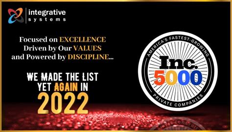 integrative systems on linkedin inc5000 inc5000list integrativesystems growth teamgoals