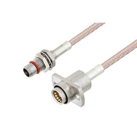 Slide On Bma Plug Bulkhead To Slide On Bma Jack 2 Hole Flange Cable 6