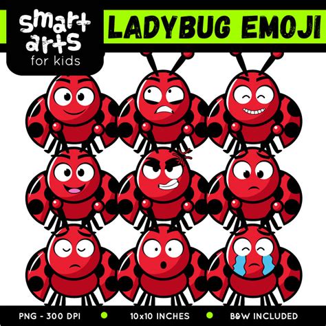Lady Bug Emoji Clip Art Educational Clip Arts And Bible Stories