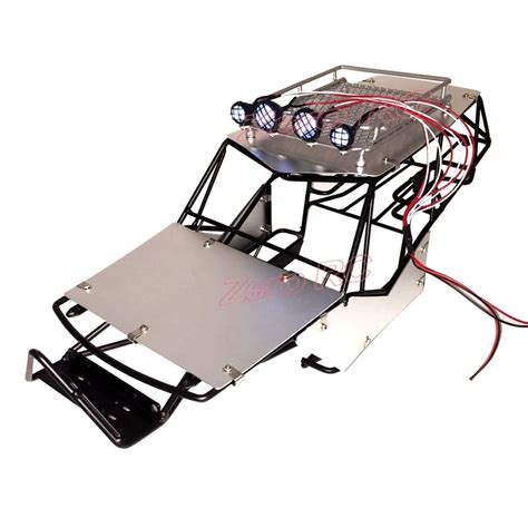 110 Scale Rc Axial Wraith Metal Roll Cage Frame Body With Roof Rack
