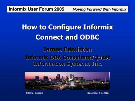 Ppt How To Configure Informix Connect And Odbc Powerpoint