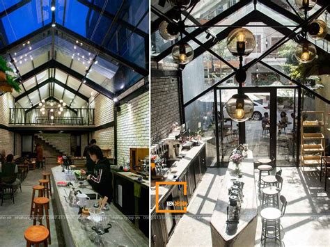 Top mẫu quán cafe khung thép tầng đẹp và độc đáo nhất