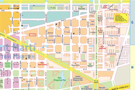 Карта Барселоны Испания по русски все о жизни в Испании