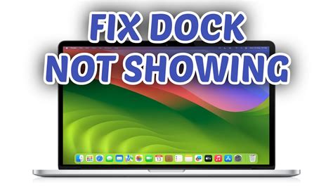How To Fix Dock Not Showing On Mac Full Guide Youtube