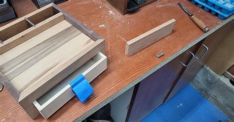 How To Attach Tiny Walnut Drawer Pull To Cherry Drawer Front Album
