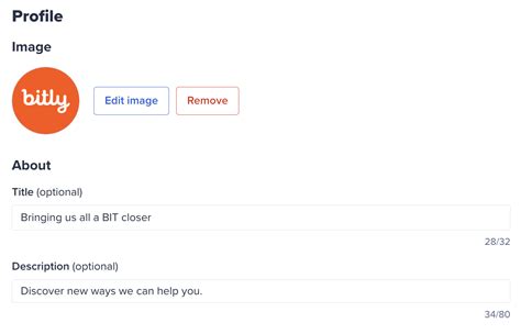 How Do I Change The Title And Description Of A Bitly Page Bitly Support