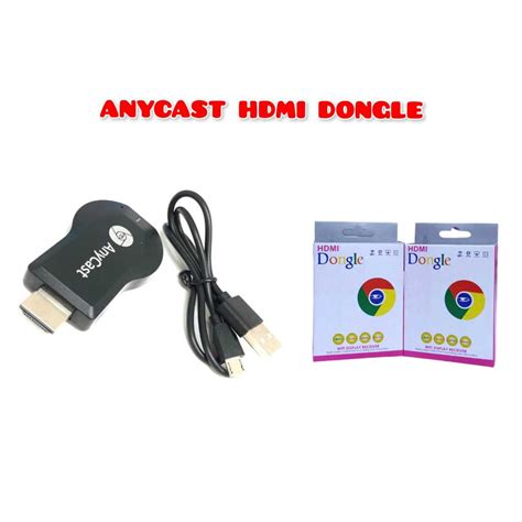 Jual Anycast Wifi Display Receiver HDMI Dongle Wireless Plus Kabel Wifi