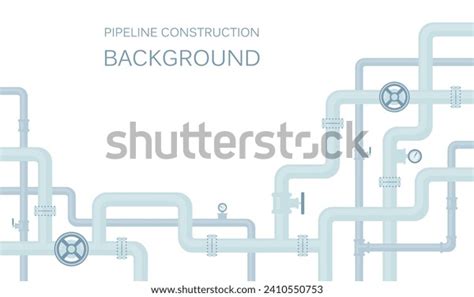 Industrial Background Pipeline Oil Water Gas Stock Vector Royalty Free 2410550753 Shutterstock
