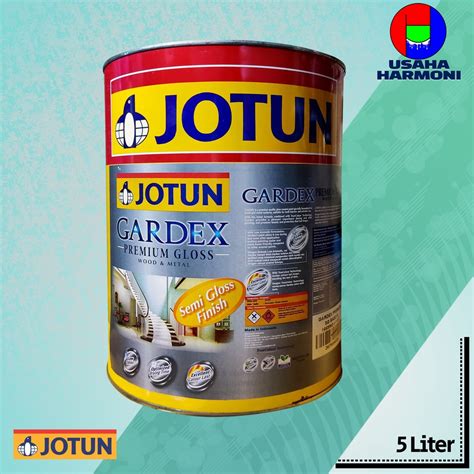 Jual Cat Kayu Besi Gardex Premium Semigloss Ukuran 5 Ltr Shopee
