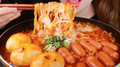 Lesa Asmr Asmr Cheesy Fire Noodles Sausage Boiled Egg “bites Only