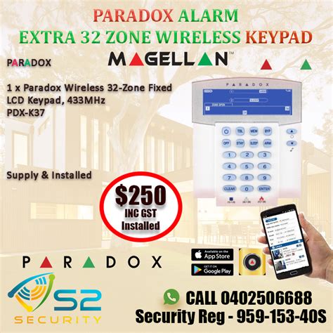 Paradox Alarm Extra 32 Zone Wireless Keypad S2 Security
