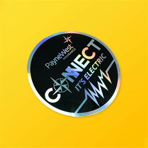 Custom Hologram Stickers Silver Edge Packaging